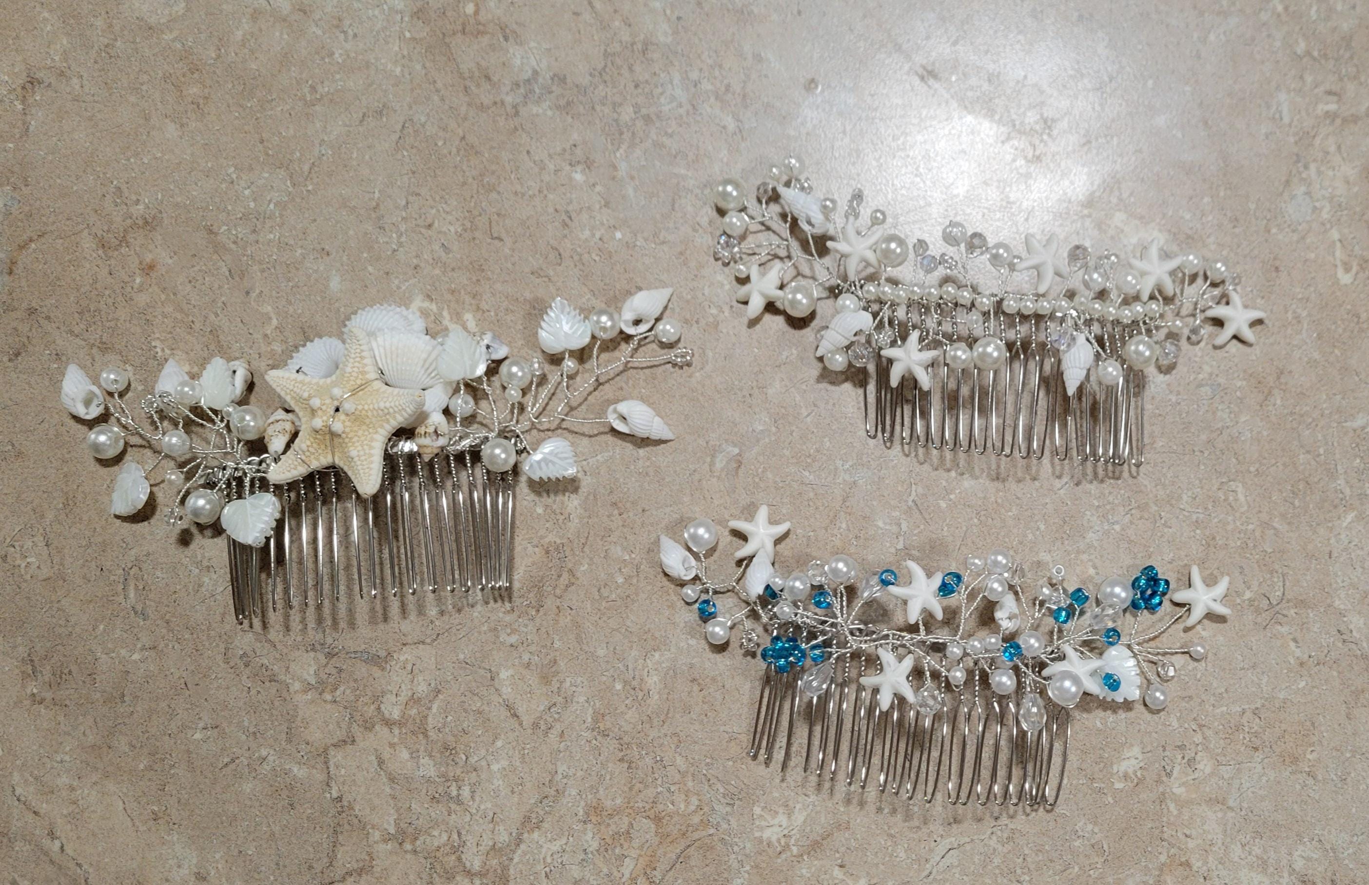 Starfish and Shell Hair Wedding Jewelry - Etsy