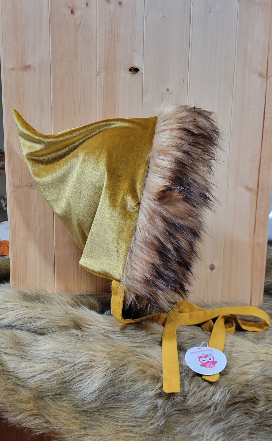 Pixie Pea Hat With Faux Fur Embellishment - Etsy