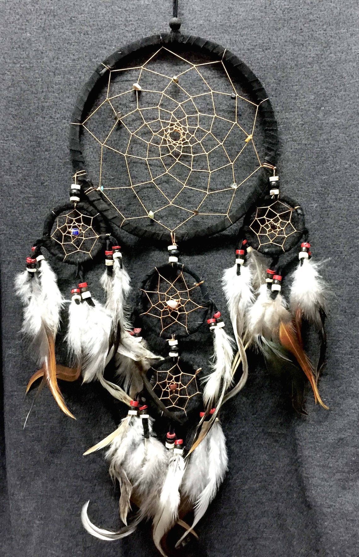 Dream Catcher Wall Hanging Black Color Home Decor Dreamcatcher - Etsy
