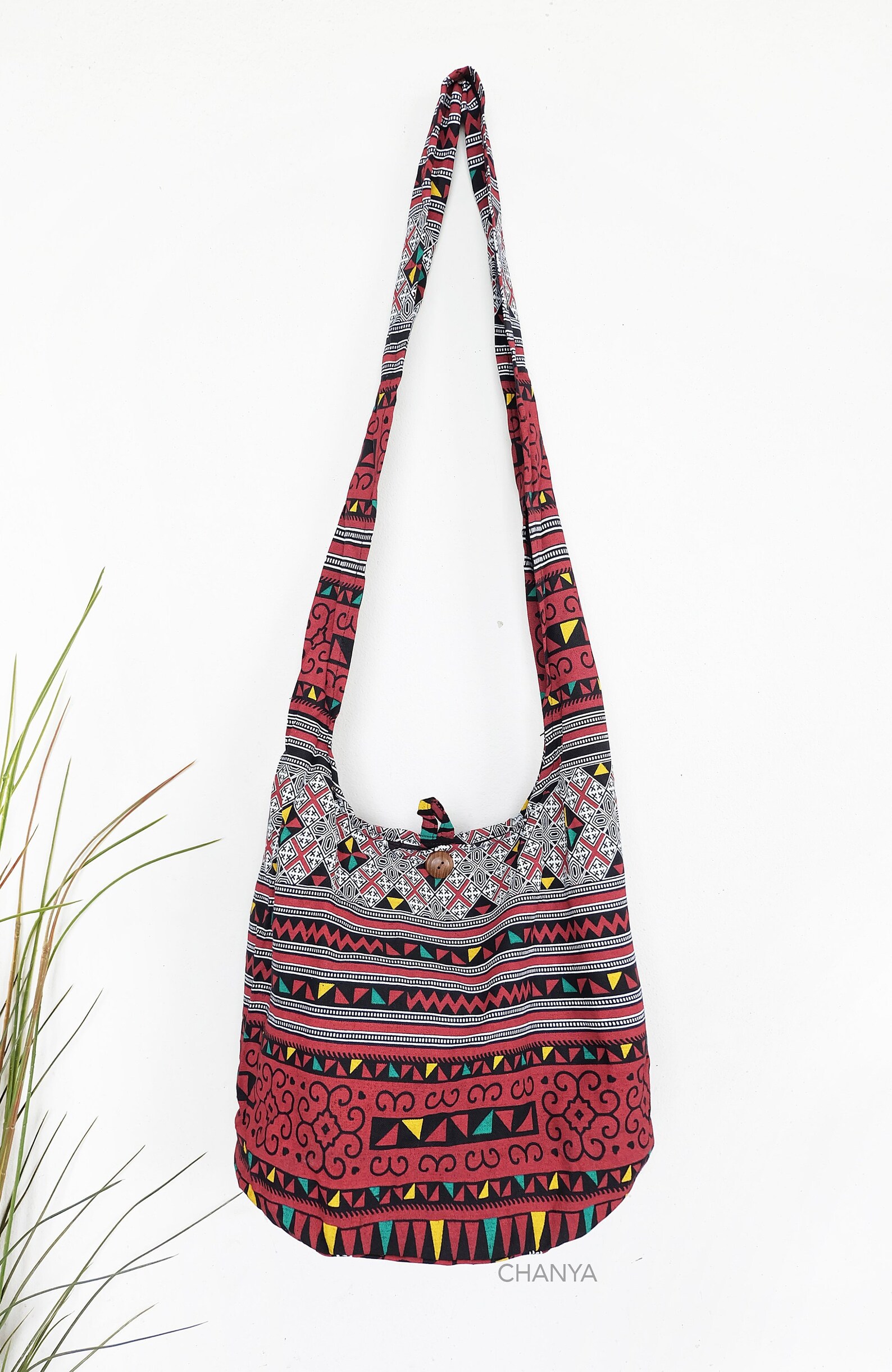 Aztec Pattern Boho Shoulder Bag Crossbody Bag Cotton Bag Sling - Etsy