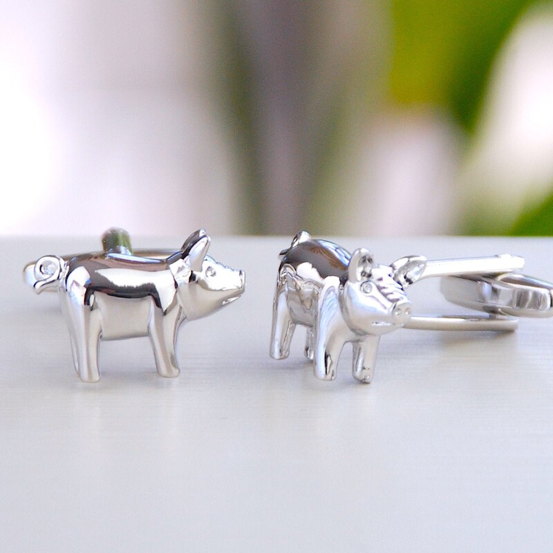Pig Cufflinks - Etsy Canada