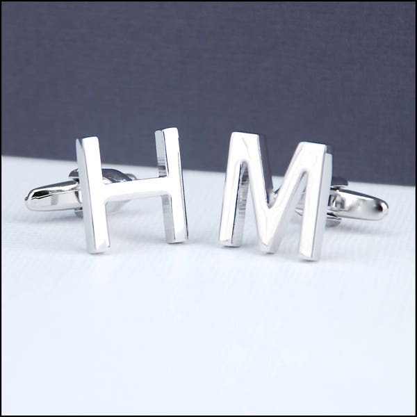 Letter Cufflinks - Etsy