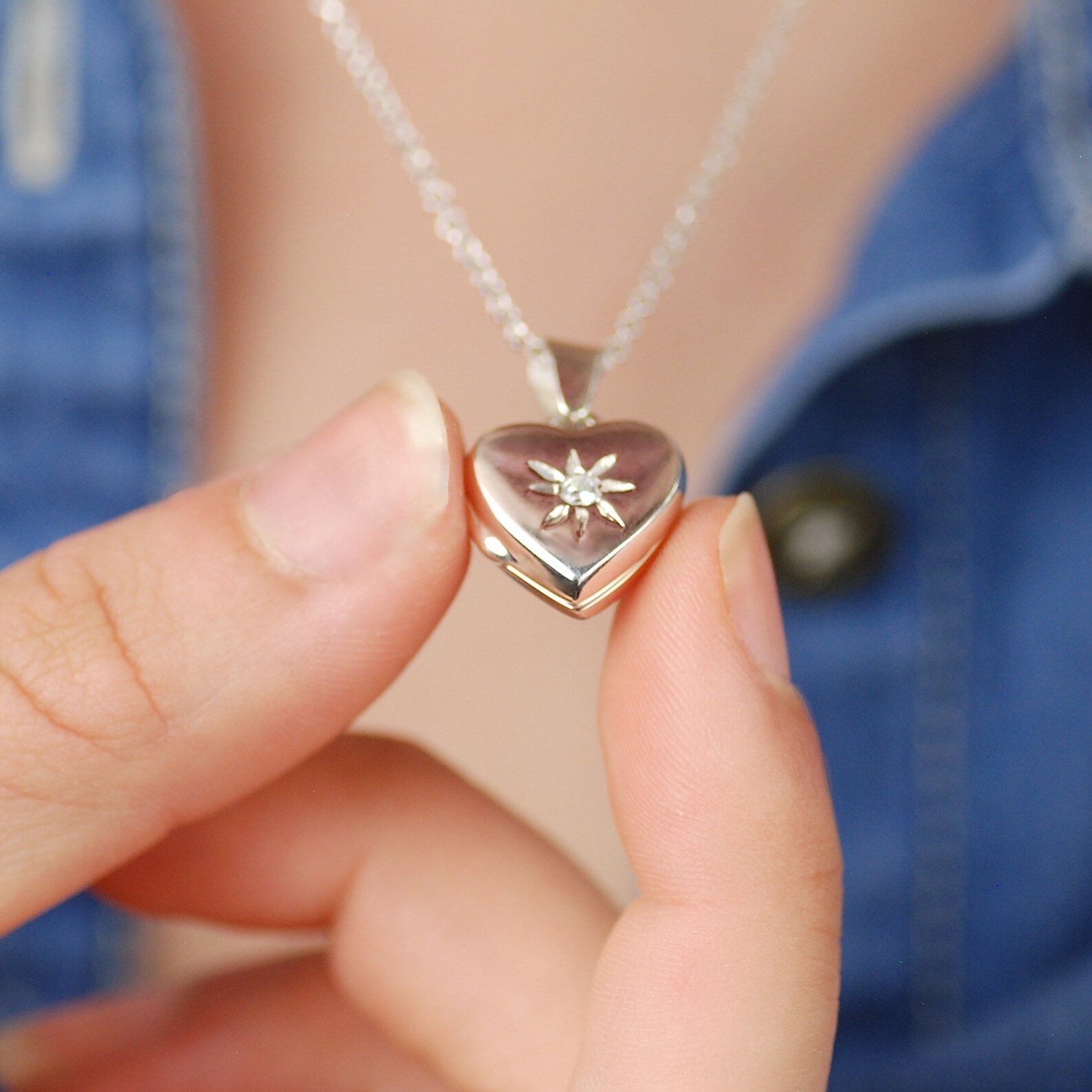 Personalised Sterling Silver Heart Locket Heart Shaped Locket - Etsy UK