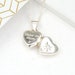 Personalised Sterling Silver Heart Locket, Heart Shaped Locket With CZ ...