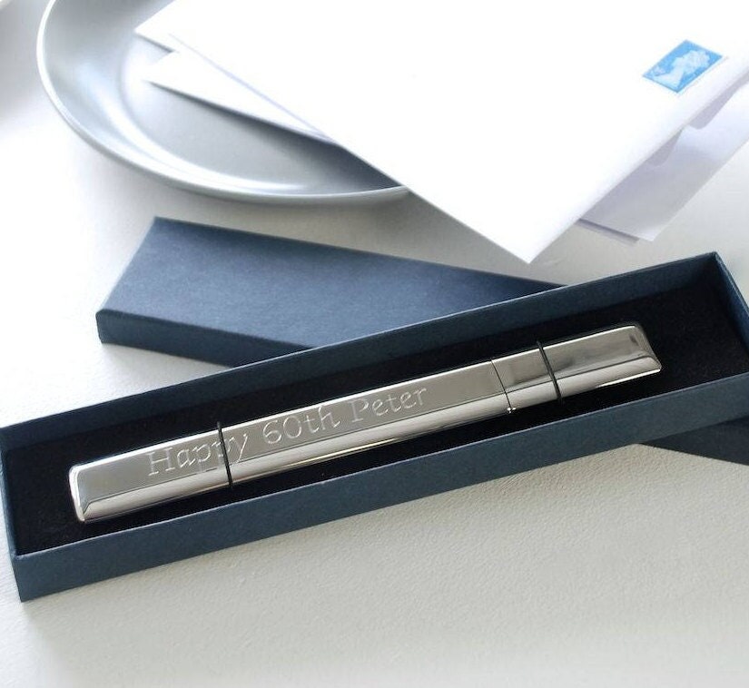 Personalised Silver Plated Letter Opener Engraved Letter | Etsy