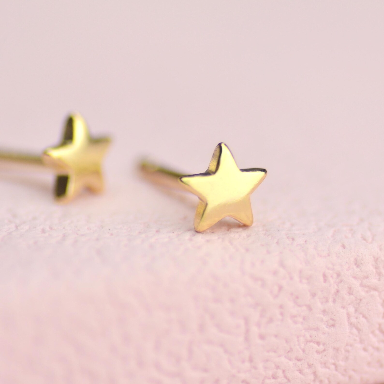 Gold Mini Star Stud Earrings, Celestial Studs, Tiny Gold Star Earrings ...