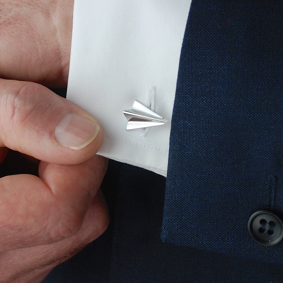 Personalised Boxed Paper Plane Cufflinks, First Anniversary Gift, Paper ...