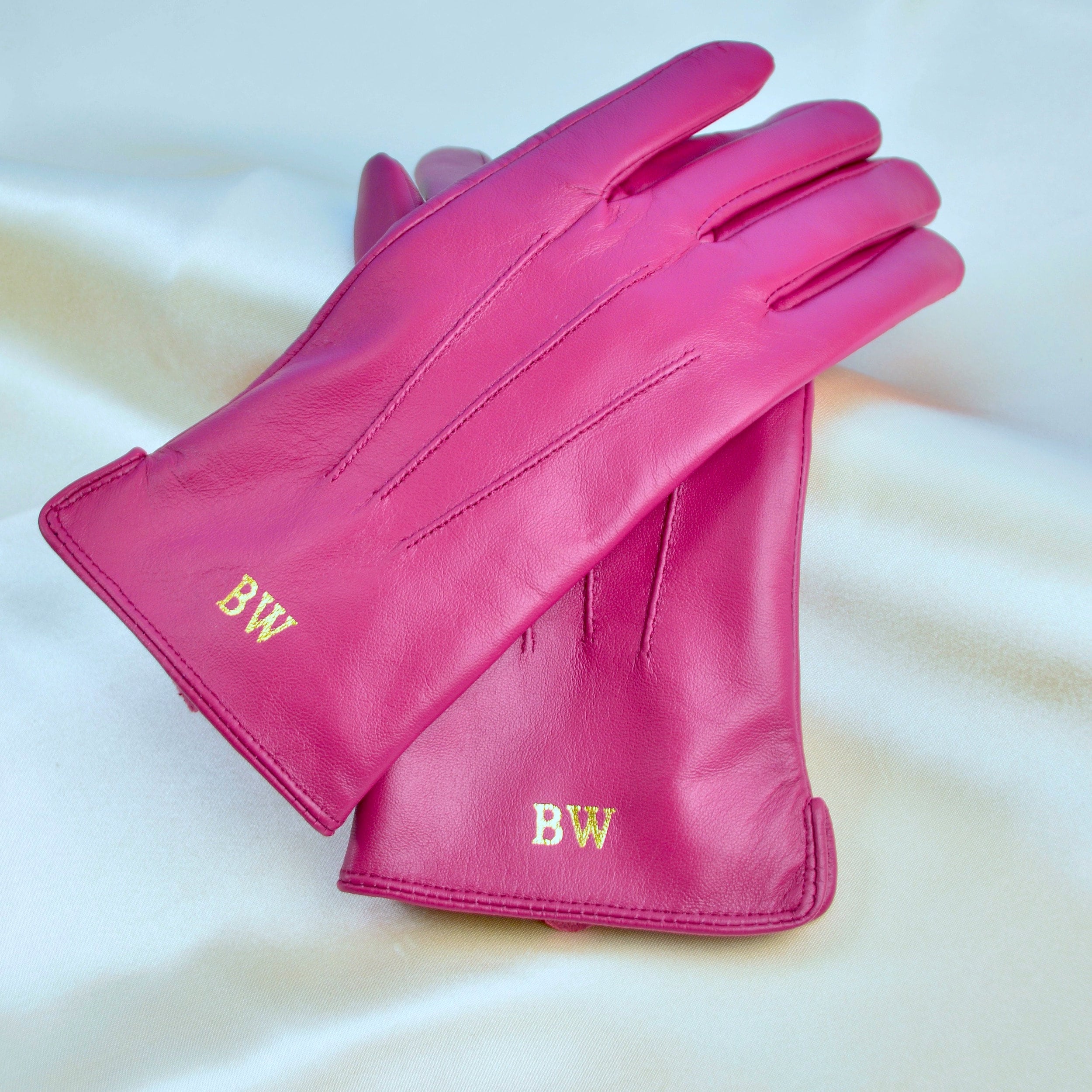 Personalised Leather Gloves, Ladies Monogram Gloves, Gift for Mum, Gift ...