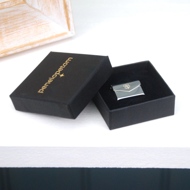 Good Luck Secret Message Pin, Clover Leaf Badge, Lucky Charm Brooch ...