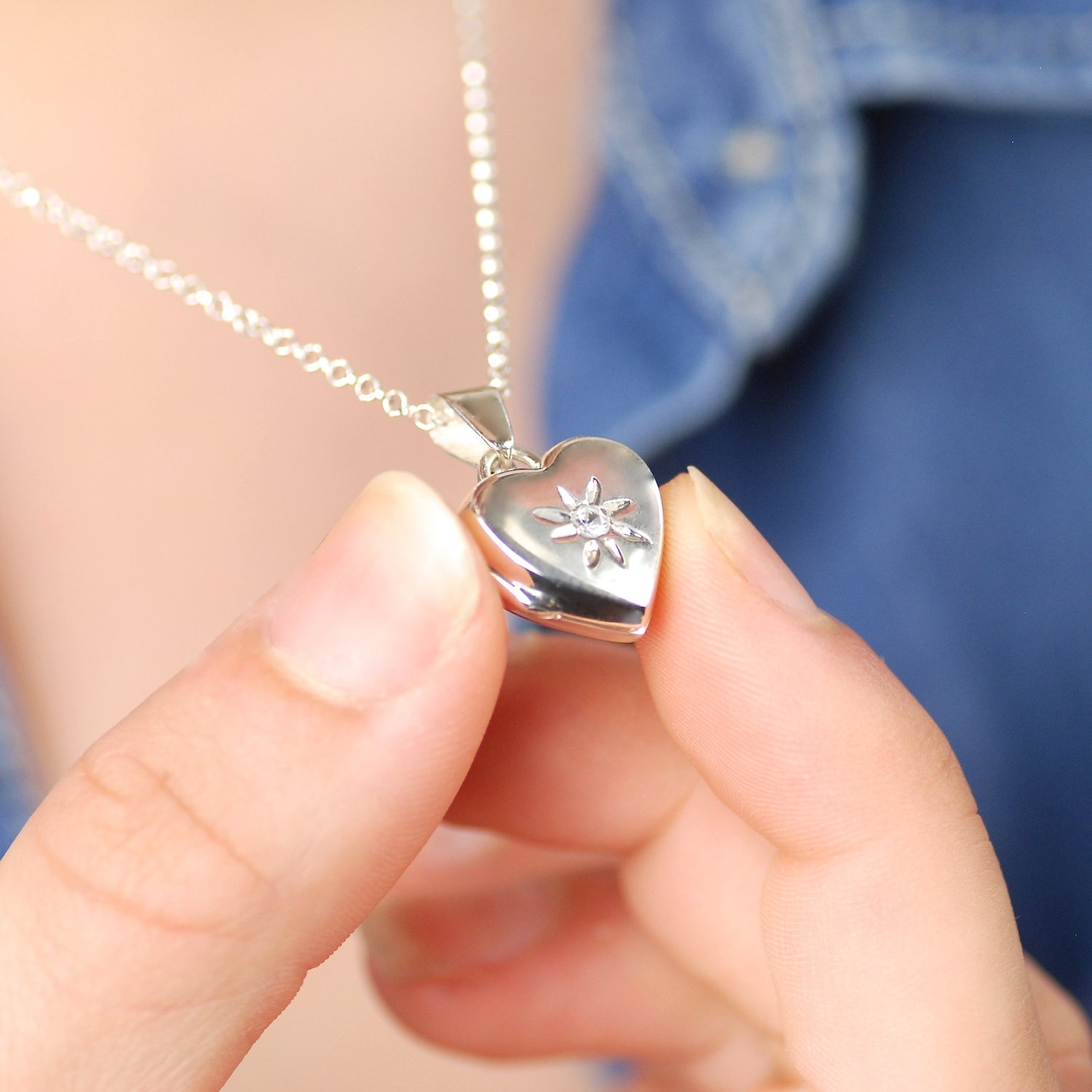 Personalised Sterling Silver Heart Locket Heart Shaped Locket - Etsy UK