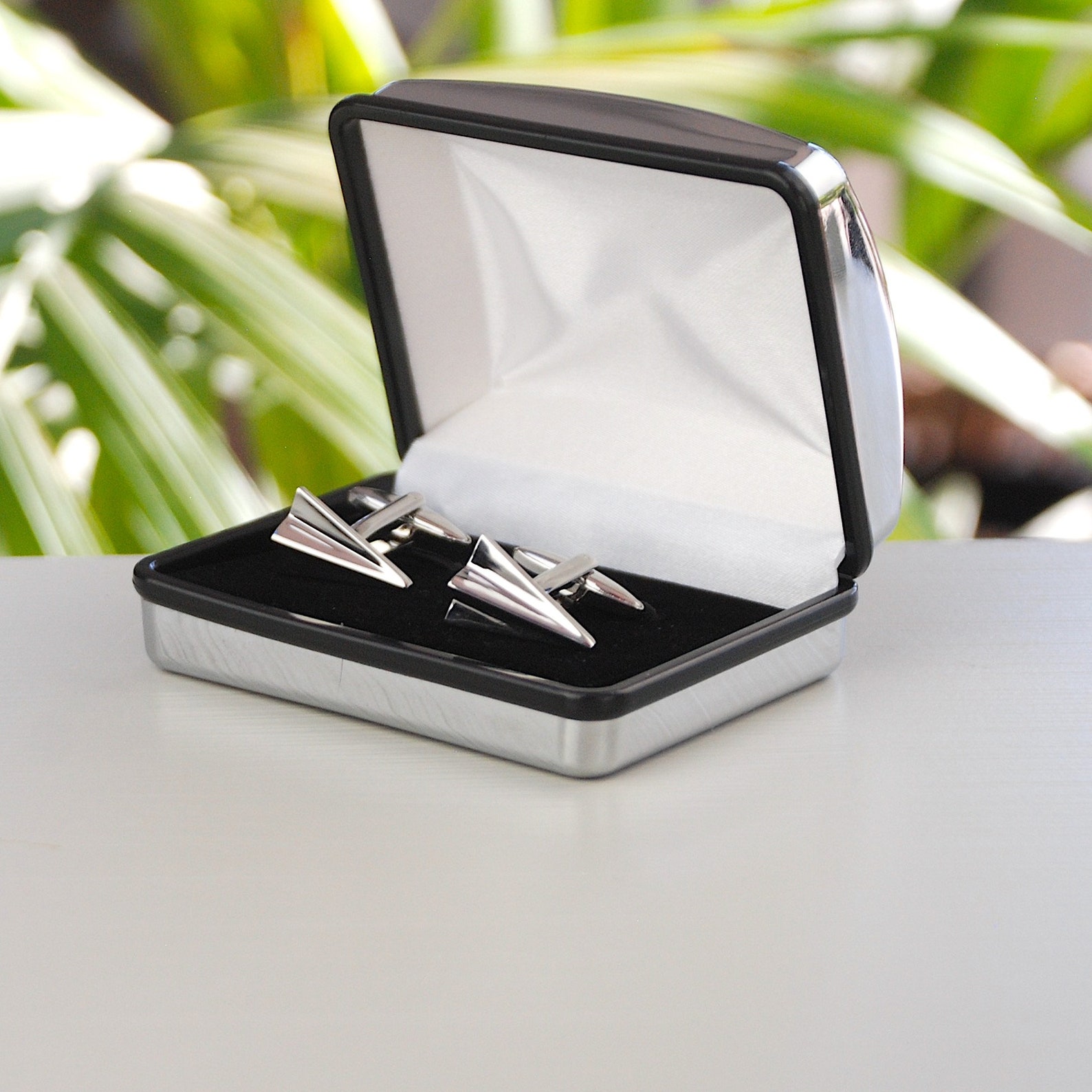 Personalised Boxed Paper Plane Cufflinks, First Anniversary Gift, Paper ...
