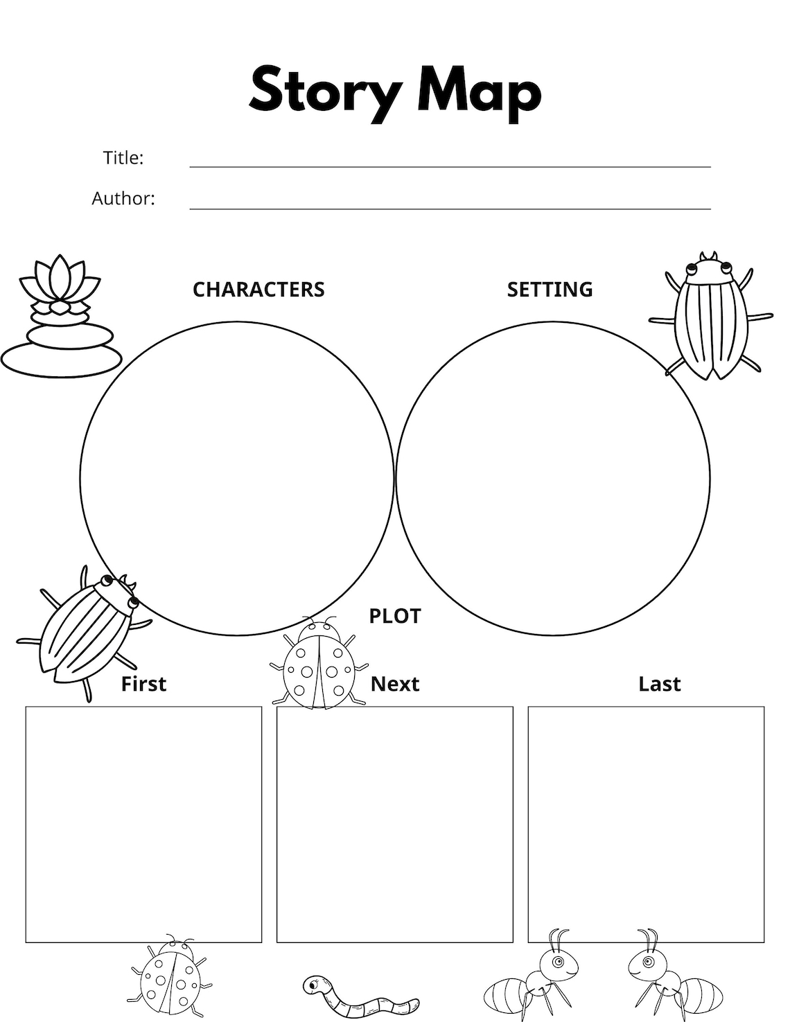 Story Map and Organizer Templates - Etsy