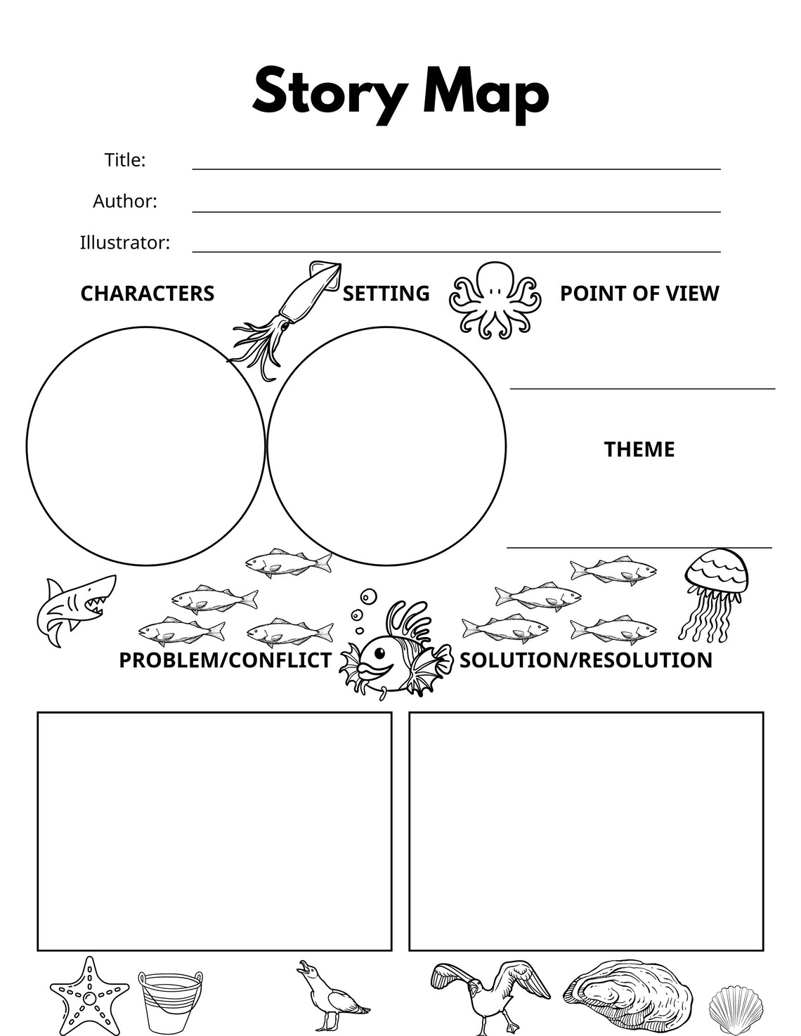 Story Map and Organizer Templates - Etsy
