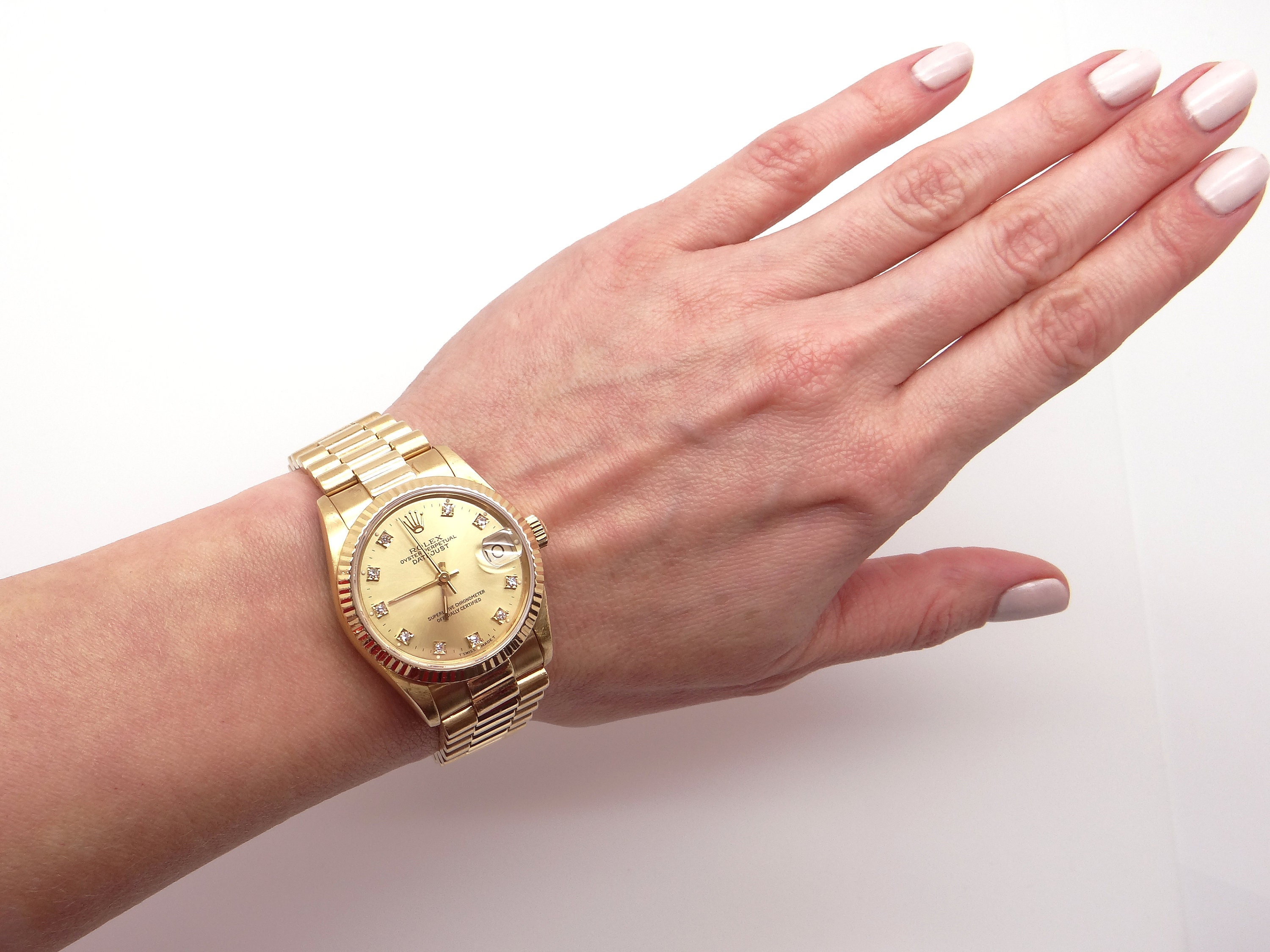 Exquisite Rolex 18K Yellow Gold President Datejust 31MM Exquisite Rolex 18K Yellow Gold President Datejust 31MM