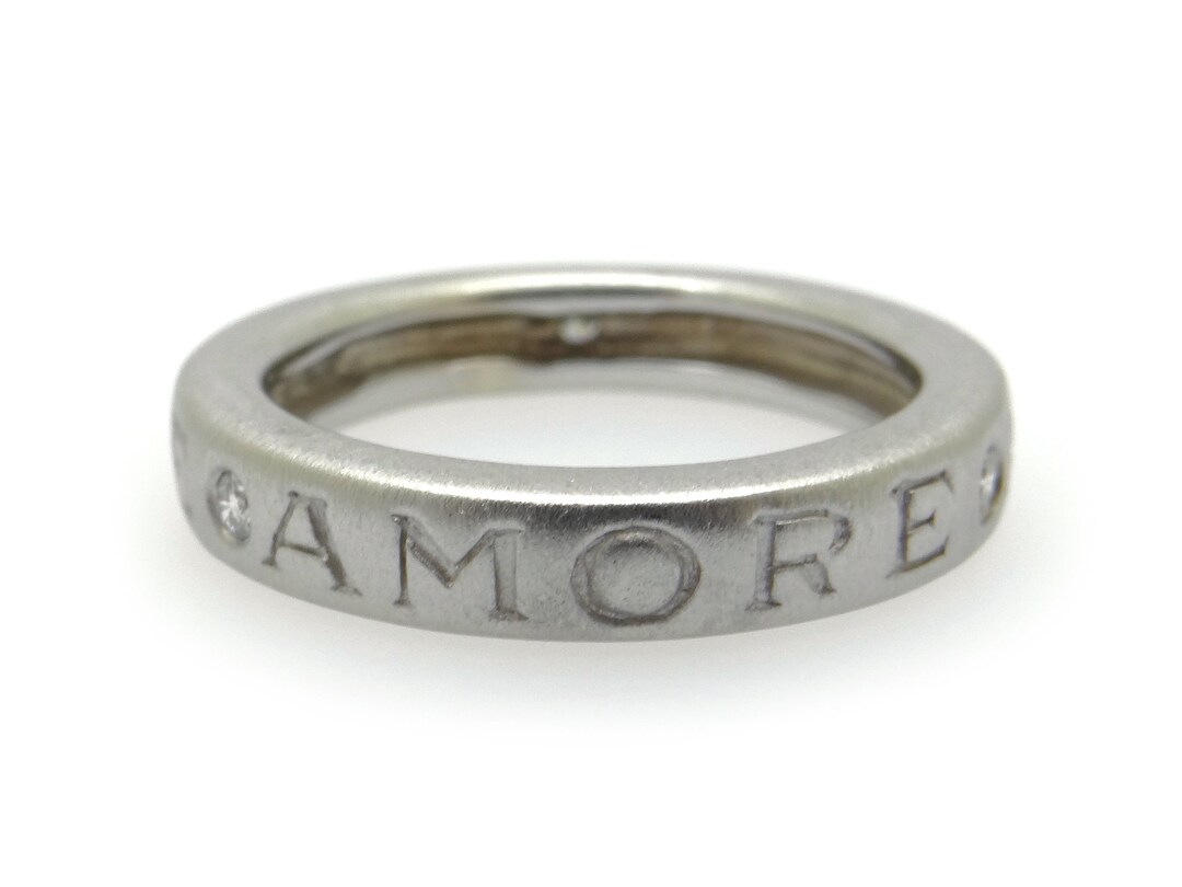 14k White Gold .45ct Diamond Wedding Anniversary 3mm Amore Stack Band Ring 5.25 - Etsy