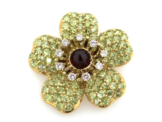 Exceptional 18k Yellow Gold 12.72ct Bullet Round Garnet | Etsy