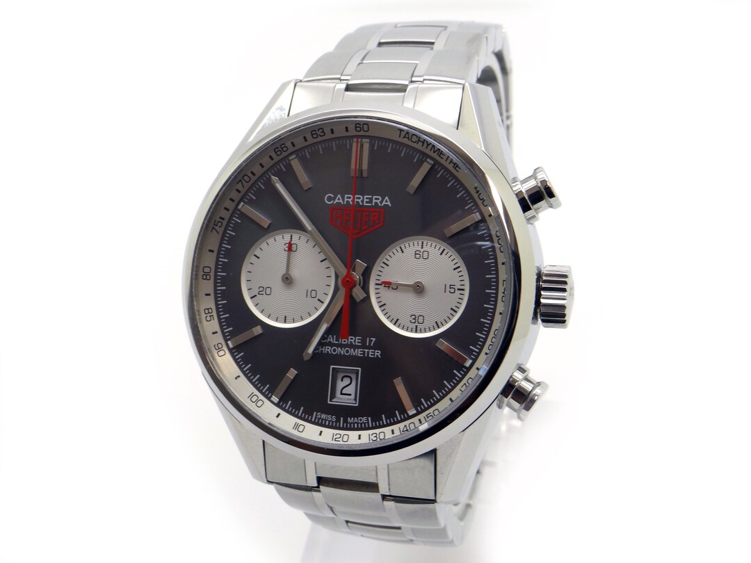 Tag Heuer Carrera Calibre 17 Stainless Chronograph Automatic Date Watch ...