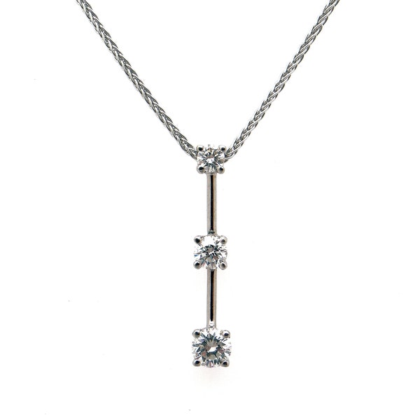 Past Present Future Necklace Diamond - Etsy