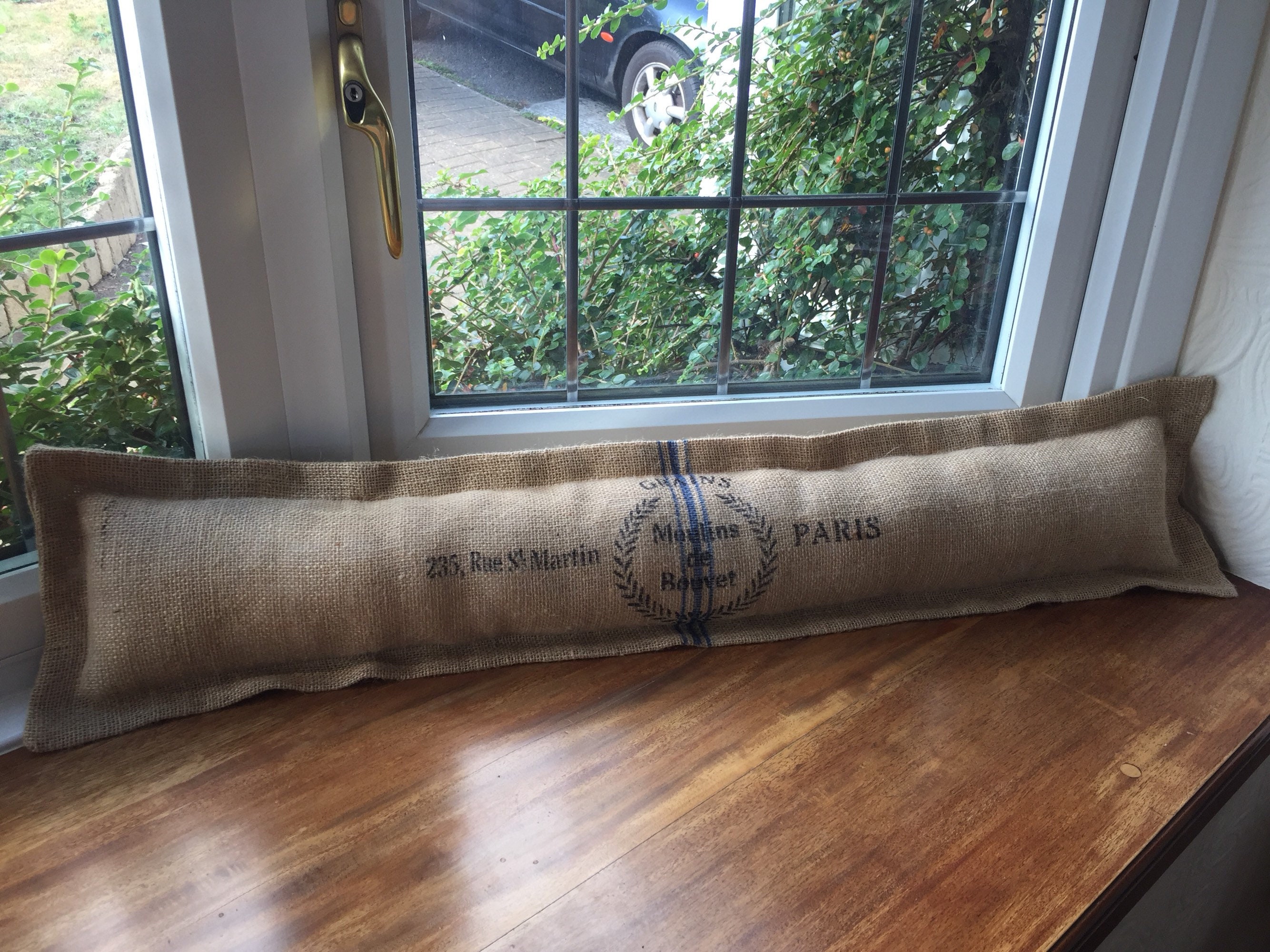 Hessian Burlap Door Window Draft Stopper draught Excluder. - Etsy