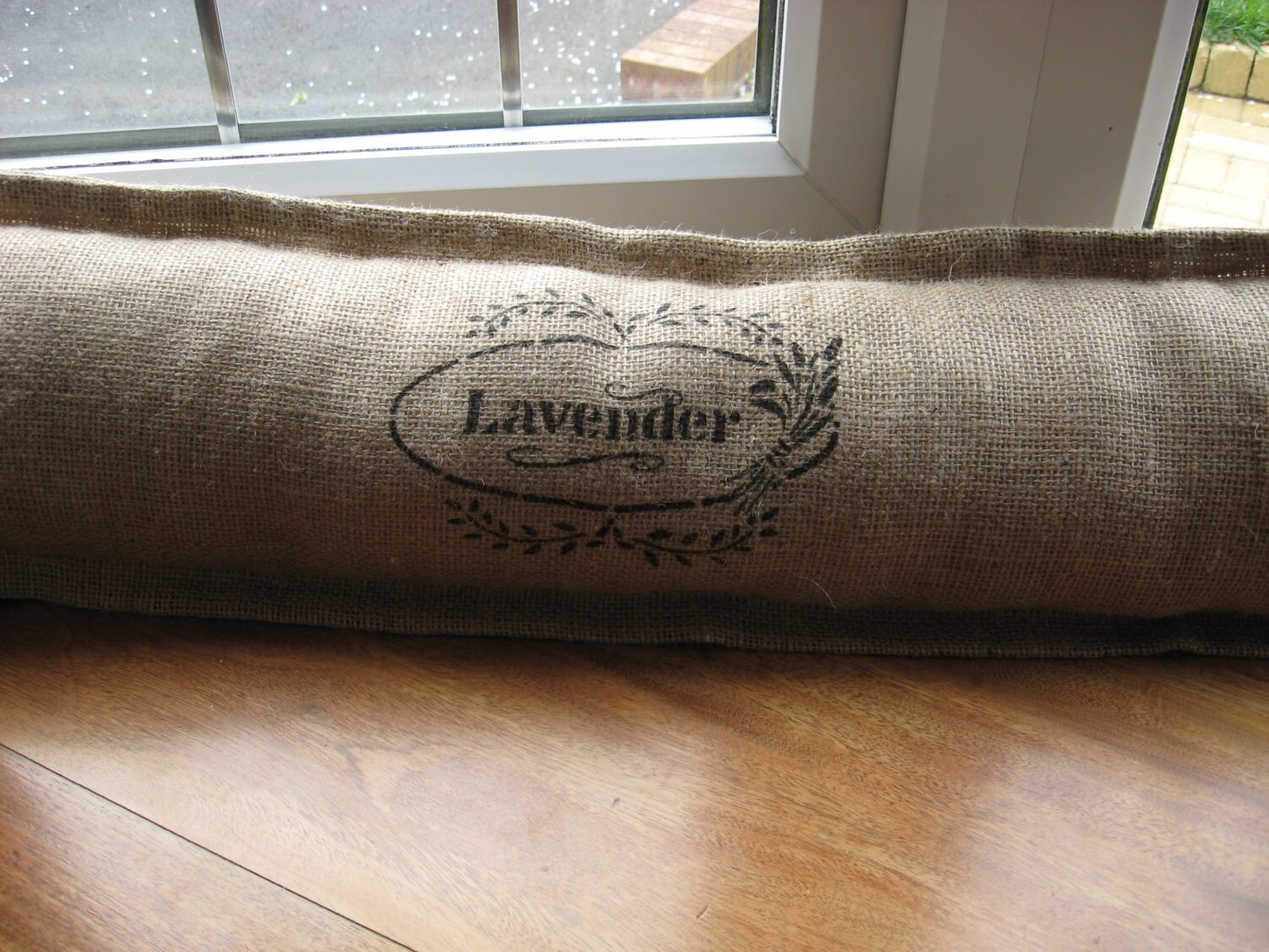 Hessian Burlap Door Window Draft Stopper (draught Excluder). Gift ...