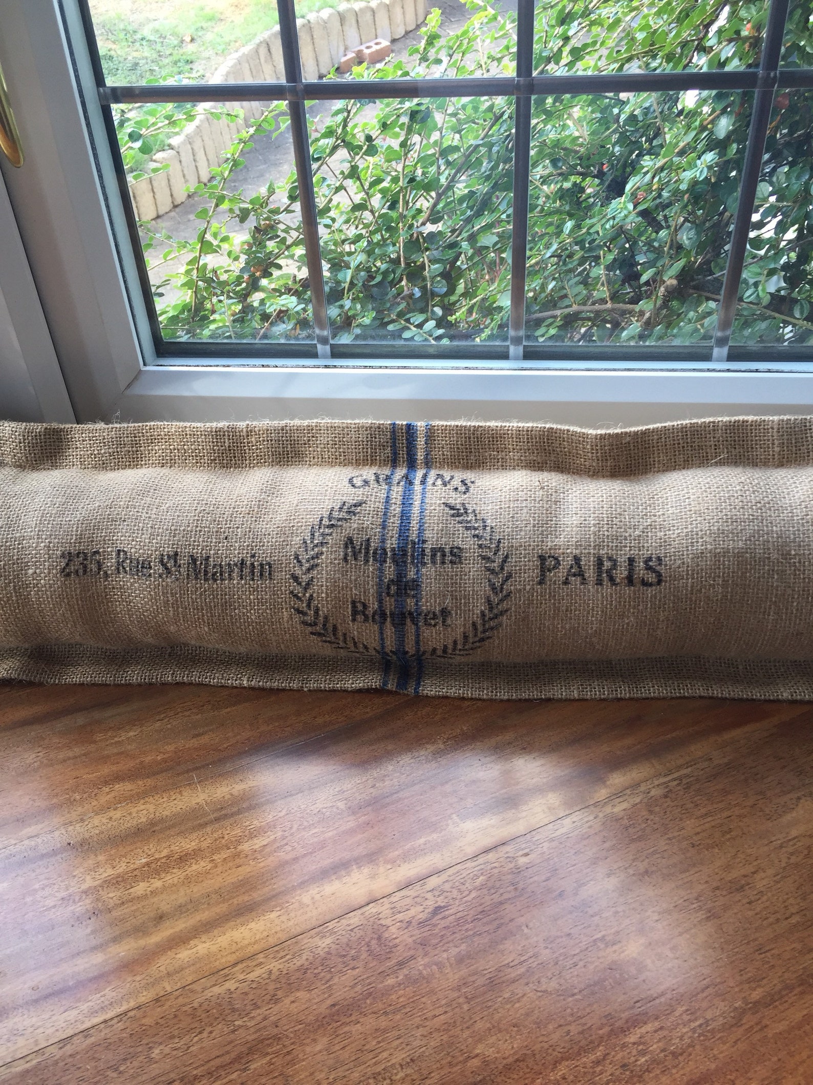 Hessian Burlap Door Window Draft Stopper draught Excluder. - Etsy