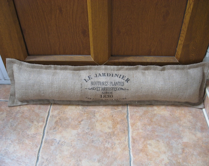 Hessian Burlap Door Window Draft Stopper draught Excluder. | Etsy