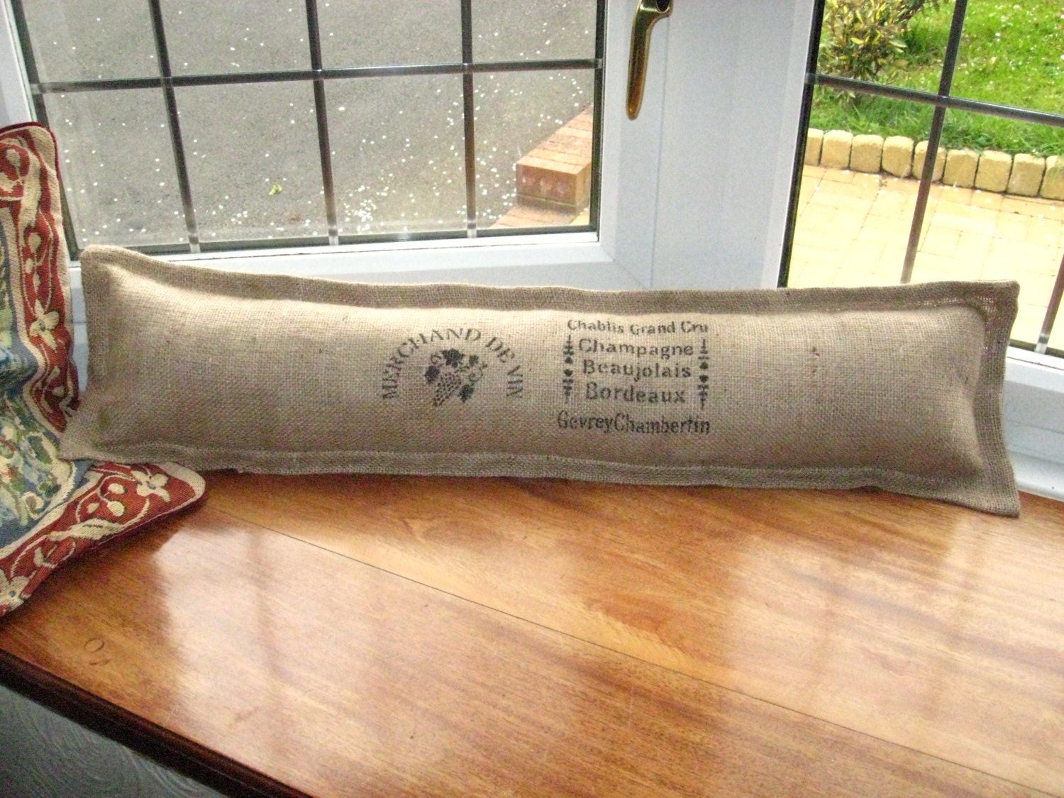 Hessian Burlap Door Window Draft Stopper (draught Excluder). Gift ...