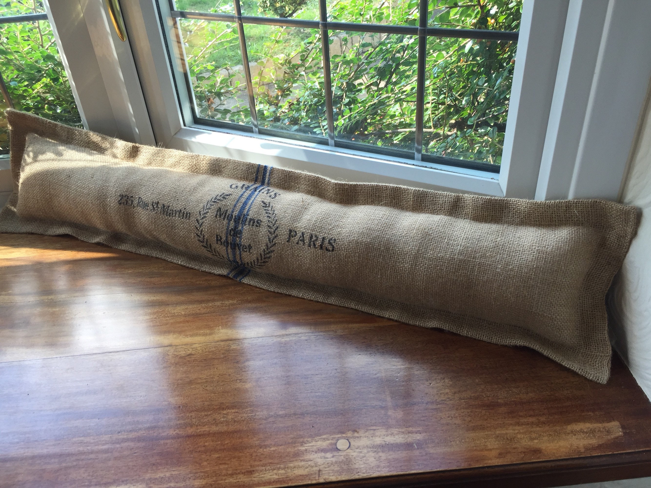 Hessian Burlap Door Window Draft Stopper draught Excluder. - Etsy