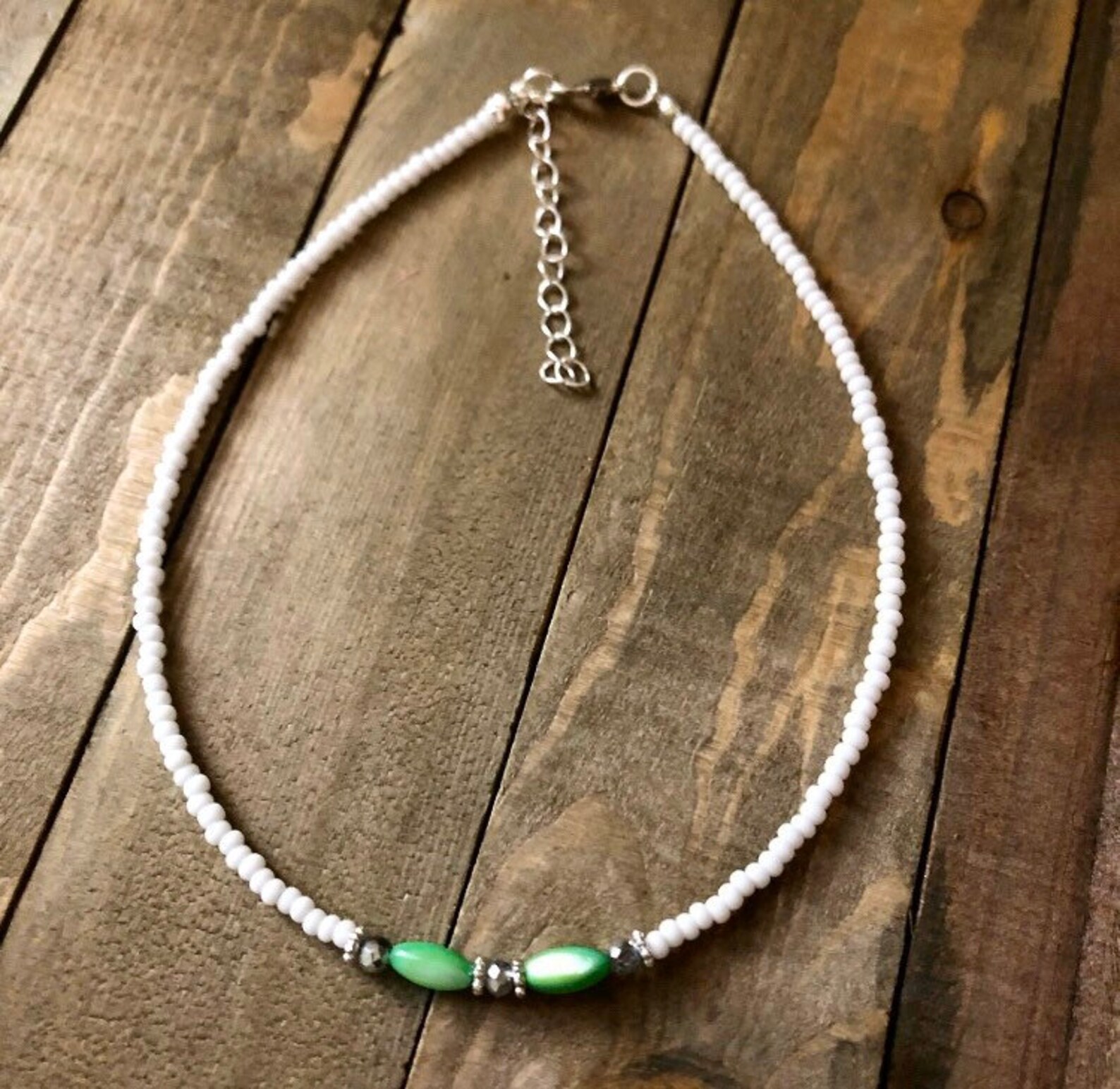 Beach Necklace/boho Choker/beach Jewelry/beaded Choker/beaded - Etsy