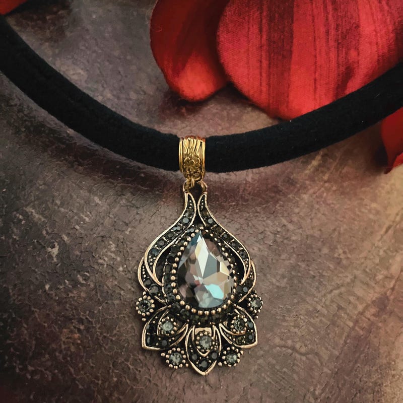 Black Velvet Necklaces - Etsy