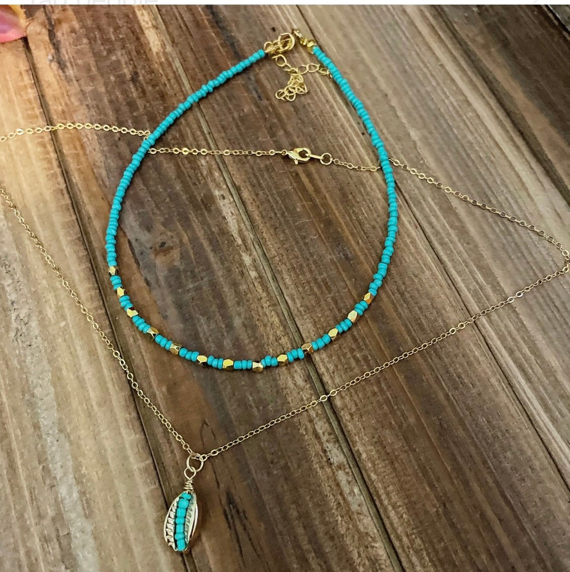 Beaded Choker Necklace Set/layered Necklace/beaded - Etsy