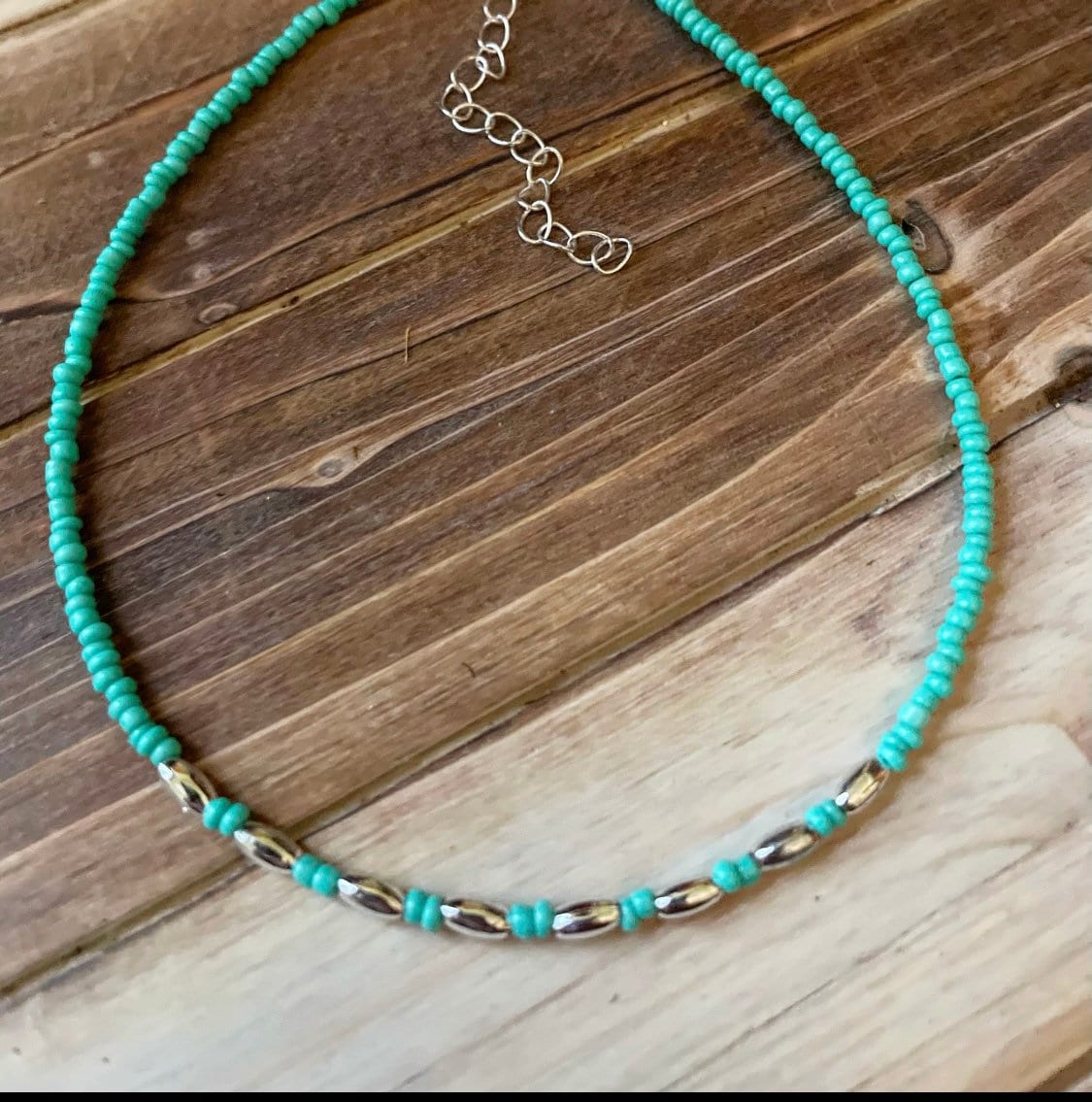 Beach Choker/beaded Choker/turquoise Choker/dainty - Etsy