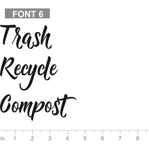 Waste Can Labels - Etsy