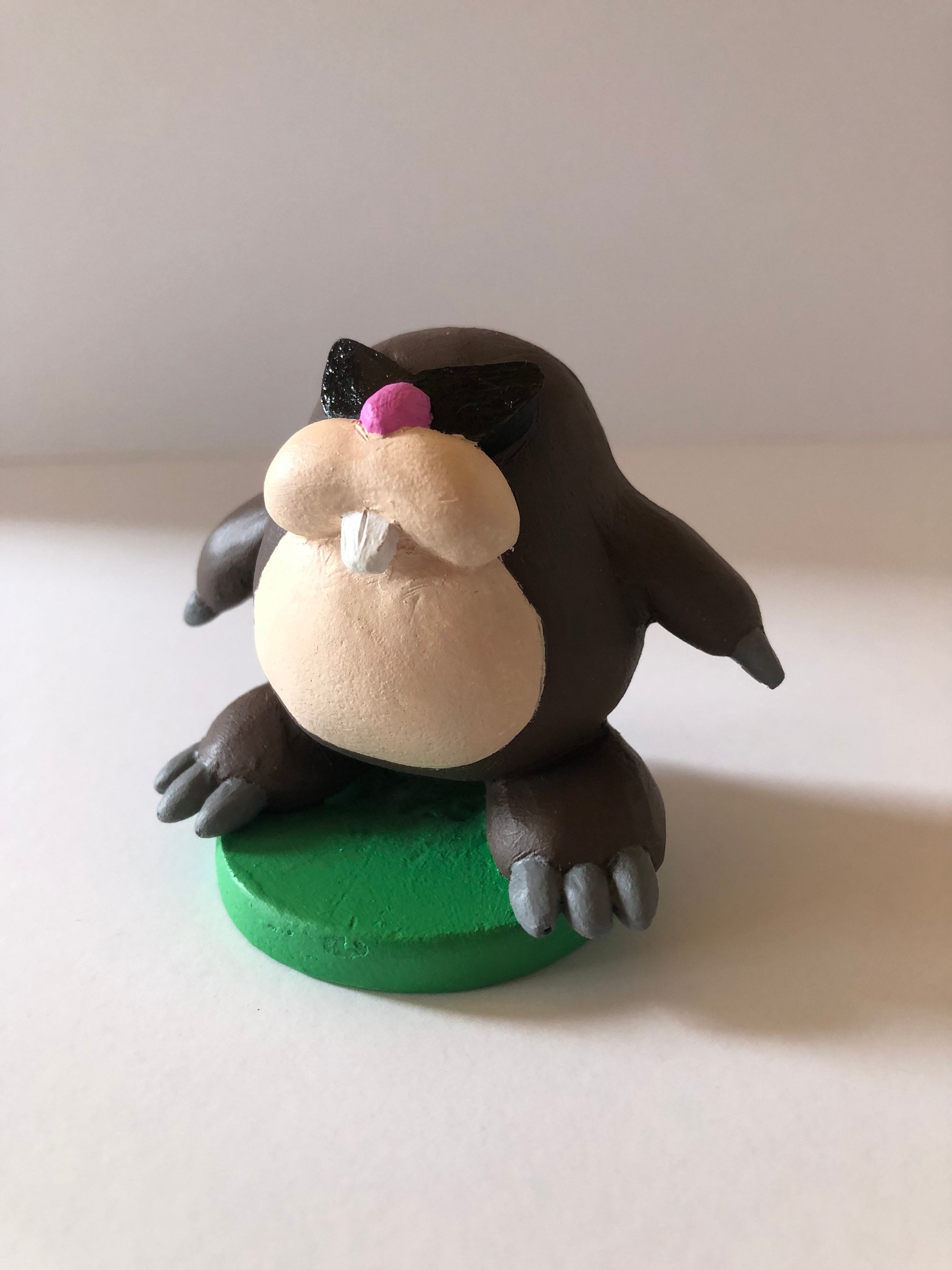 Monty Mole Figure Inspired by Super Mario Bros | Etsy