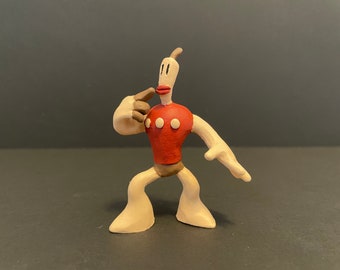 Klaymen Figure Inspired by the Neverhood - Etsy