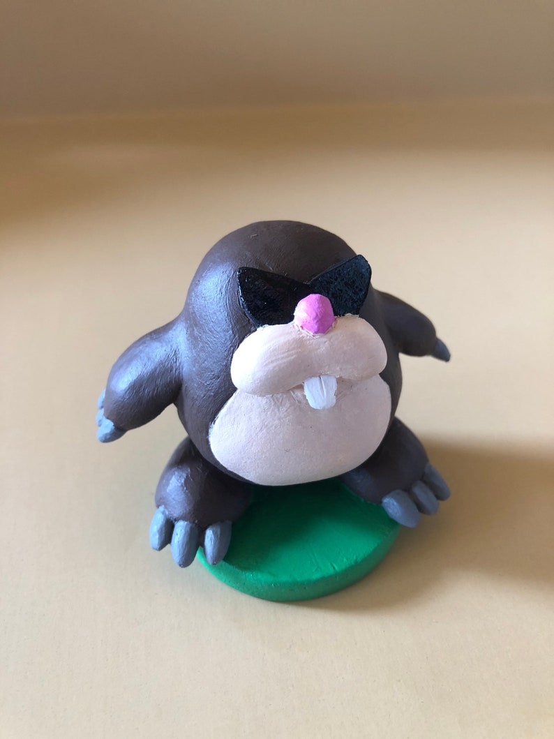Monty Mole Figure Inspired by Super Mario Bros - Etsy