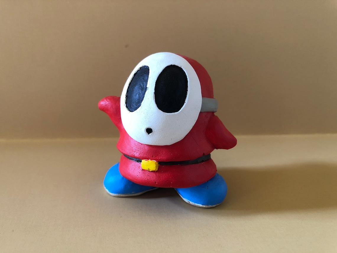 Shy Guy Figure Inspired by the Super Mario Bros Series | Etsy