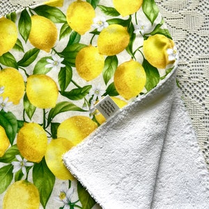 Lemon Tree Designer Terry Cloth Tea Towel-deluxe Dish Towel. - Etsy