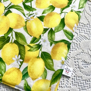 Lemon Tree Designer Terry Cloth Tea Towel-deluxe Dish Towel. - Etsy