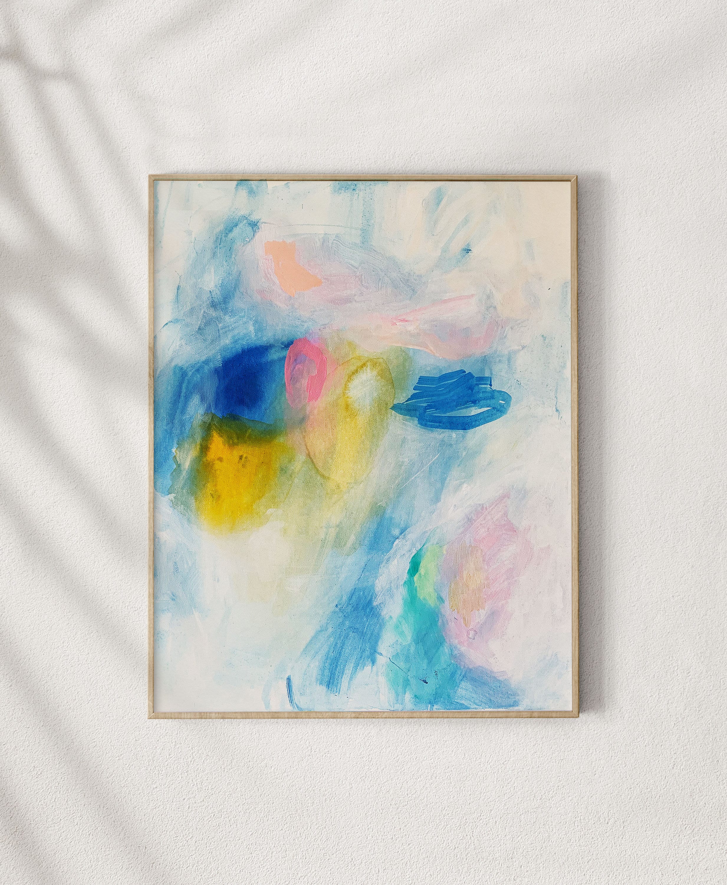Abstract Painting Modern Wall Art Pastel Wall Decor - Etsy Singapore