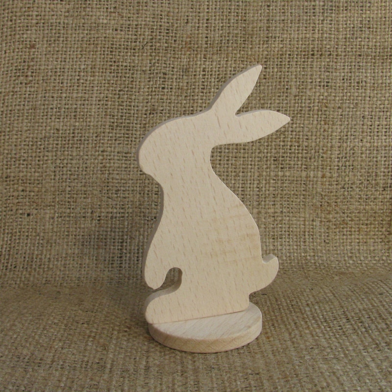 Wooden Rabbits for Crafts - Etsy