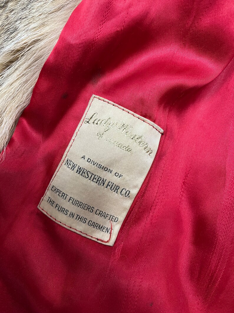 Vintage Simpsons Coyote Fur Coat Size Small // Women's - Etsy