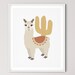 Alpaca and Cactus Neutral Nursery Print Printable Alpacas Digital ...
