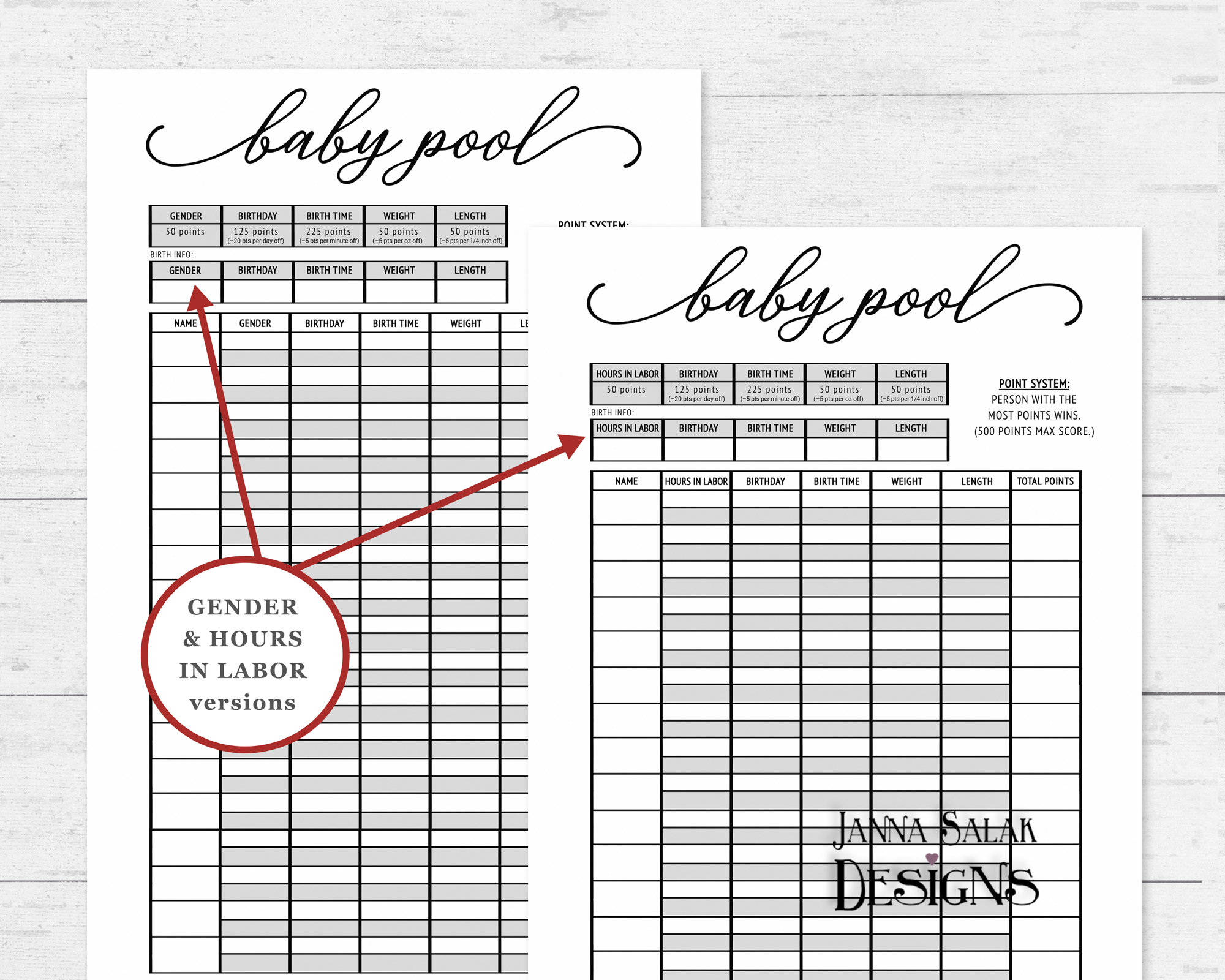 Printable Baby Shower Baby Pool Game Modern Minimalist Birth - Etsy Canada