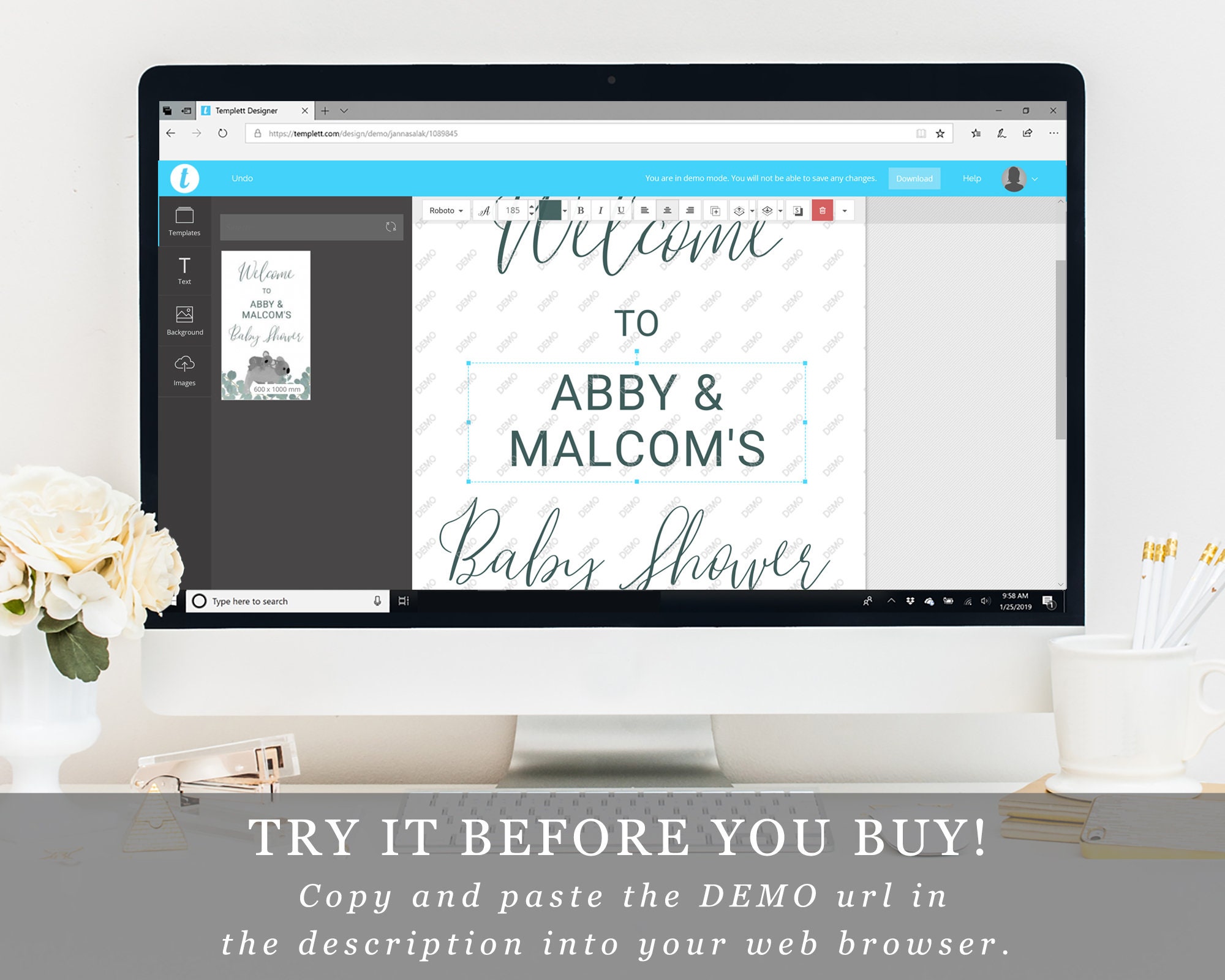 Koala Welcome Printable Poster Sign Template Eucalyptus | Etsy