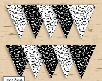 Music Note Garland Rock and Roll Birthday - Etsy