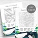 Beluga Baby Shower Word Search Game Printable Whale Baby Shower INSTANT ...