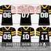3 Hockey Jersey Tags With Editable Names Numbers and Colors DIY ...