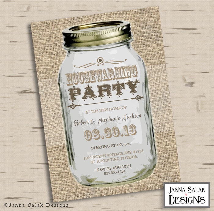 Diy Mason Jar Invitations