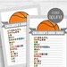 Basketball Baby Book Emoji Pictionary Game Printable - Orange and Gray ...
